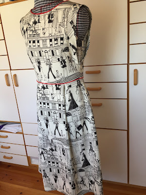 Printed Cascade Dress :)
