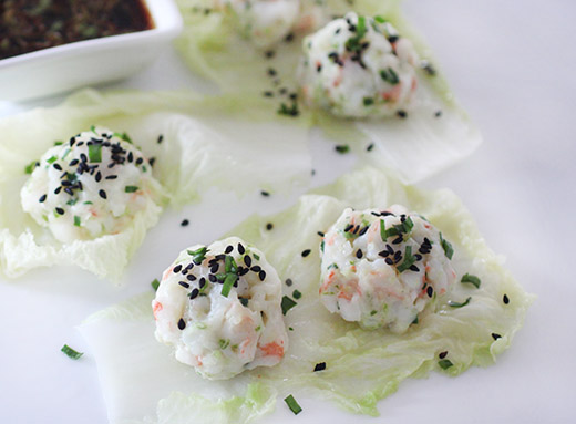 lisa is cooking: Thai-Style Shrimp Balls with Napa Cabbage