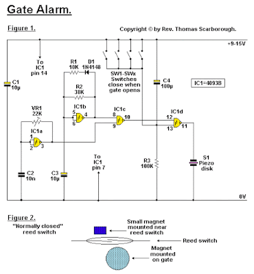 Gate Alarm - Alarms and Indicator Circuit