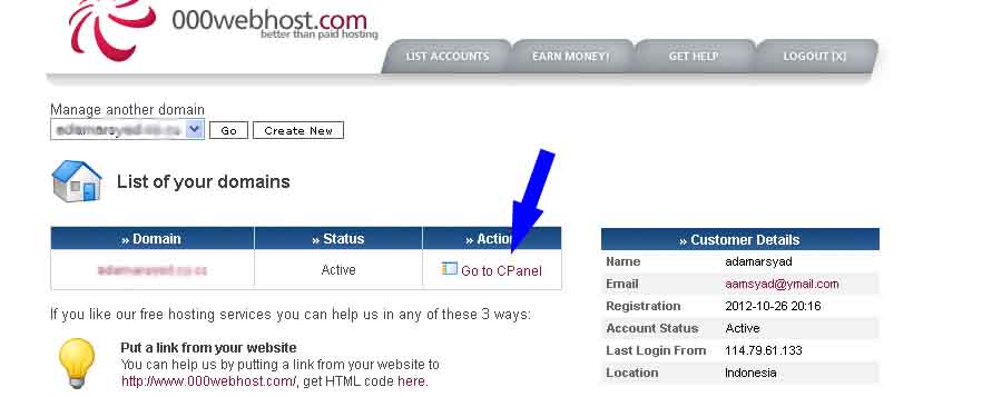Cara Setting domain dot Tk di 000webhosting ~ Adam Arsyad