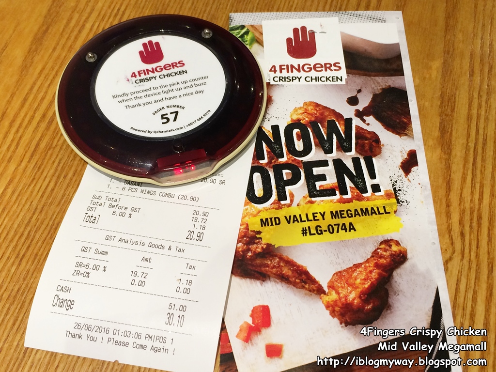 4Fingers Crispy Chicken @ Mid Valley Megamall, KL - I Blog My Way