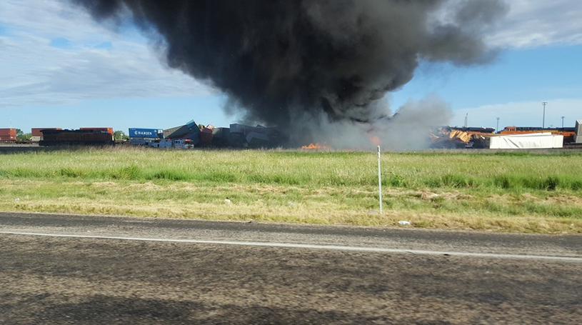 MEC&F Expert Engineers : A fiery BNSF train crash in Panhandle, Texas ...