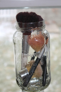 South 35th: Marble & Mason Jar Makeup Solution