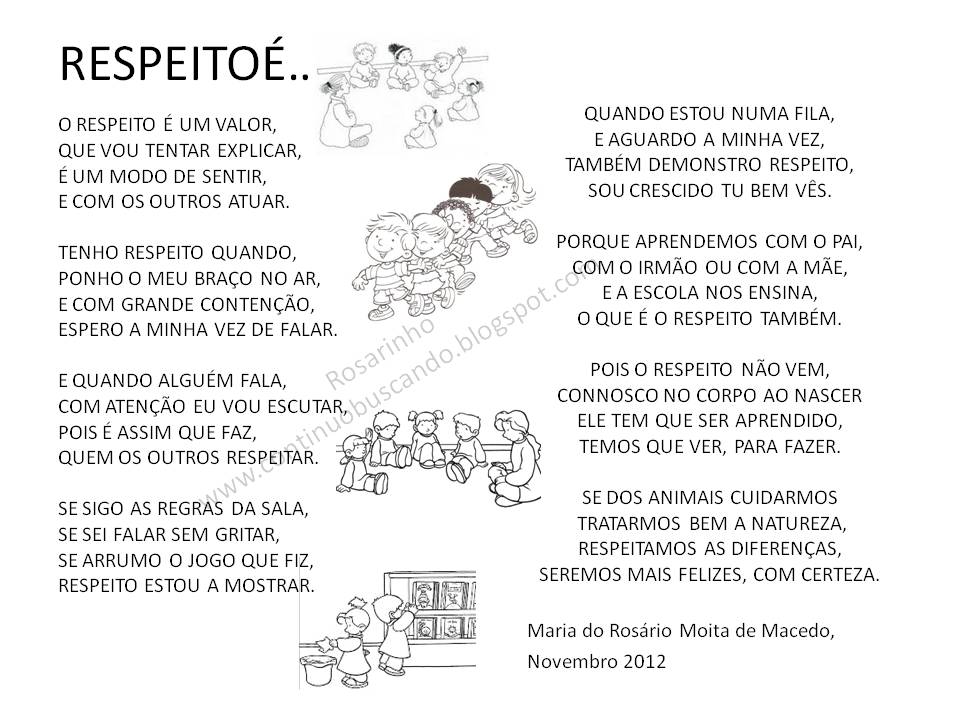 Poema Sobre Respeitar As Diferenças - EDUCA
