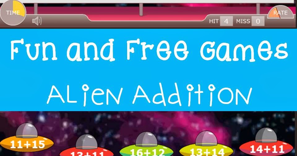 The Elementary Math Maniac: Fun and Free Computer Game: Alien Addition