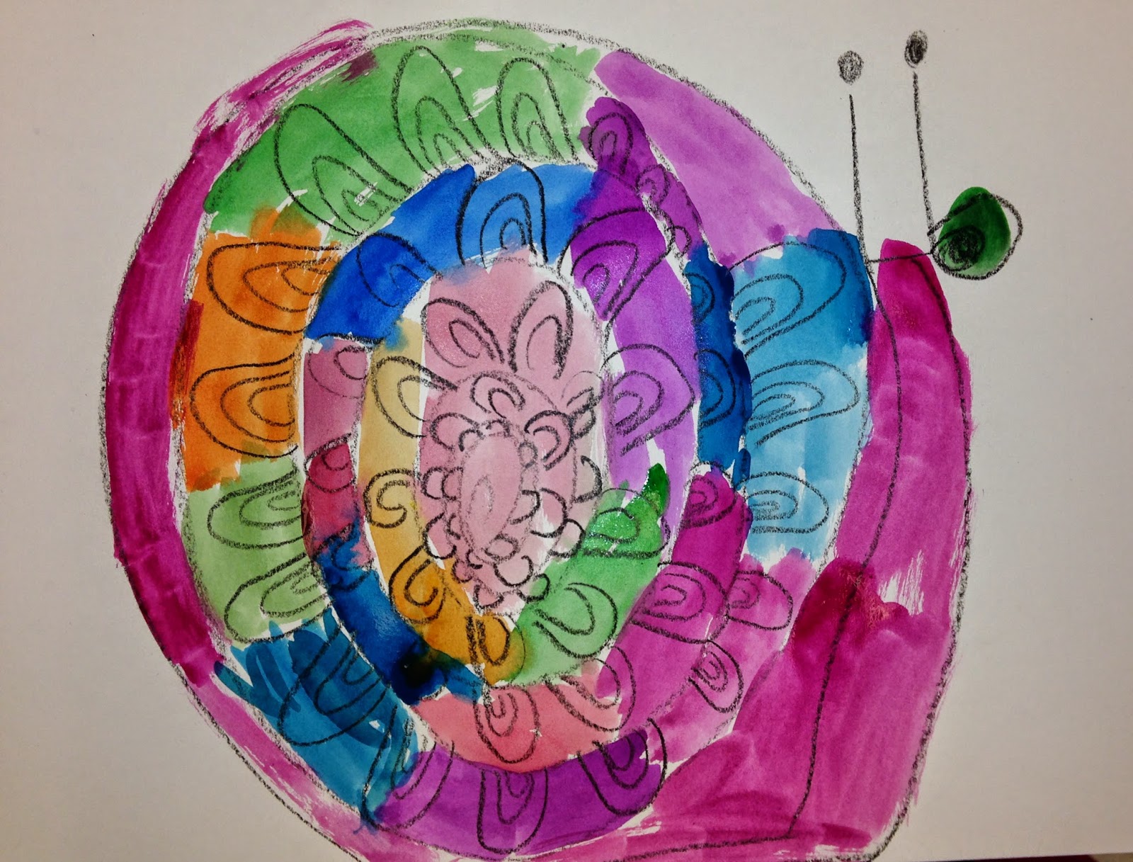 Art Room Blog: Kindergarten Colorful Snail...