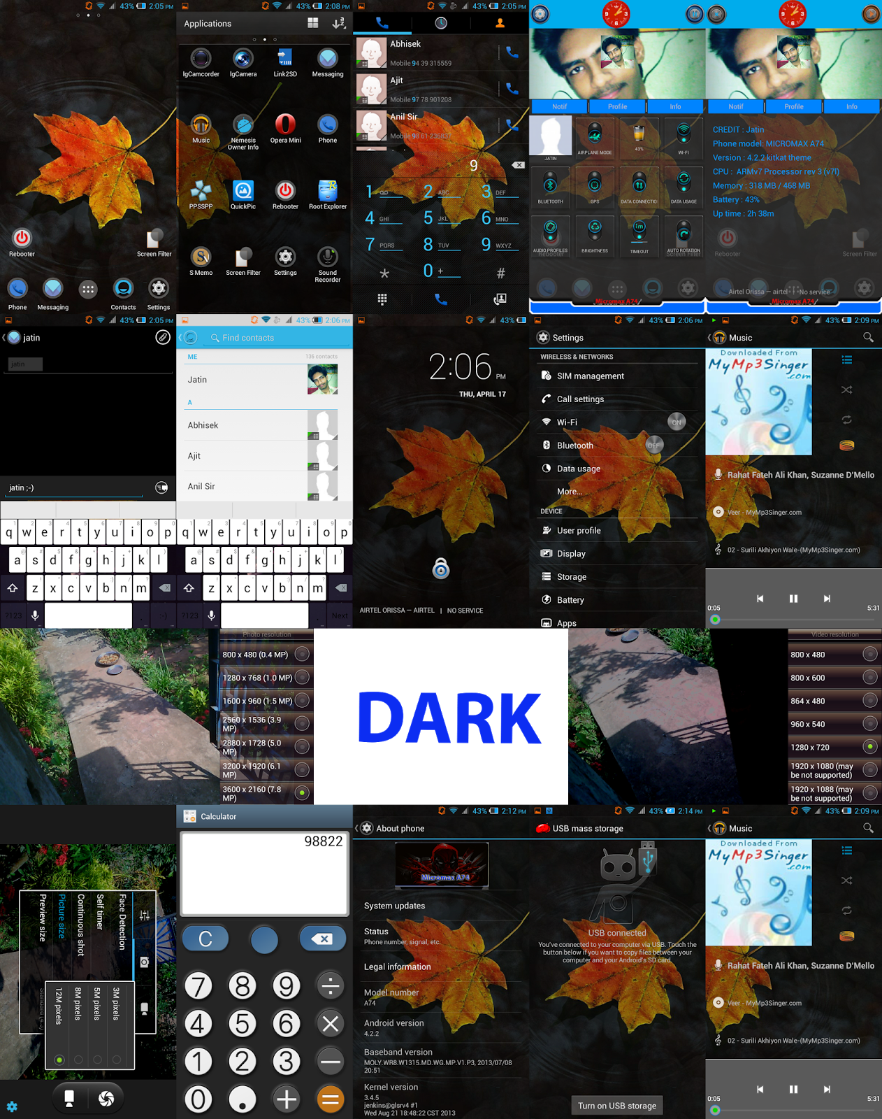 MIcromax A74 & A76: Dark Alpha Custom Rom For A74
