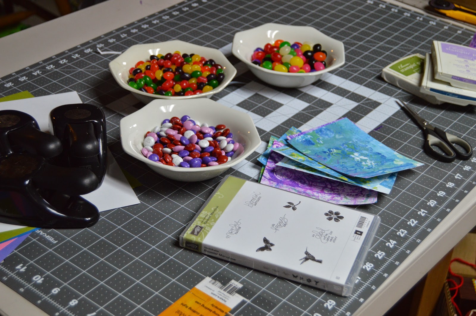 Home Made Memories: Gelli Print Jelly Bean Containers