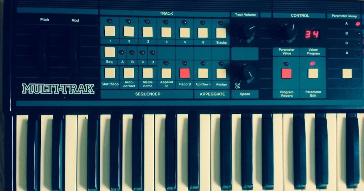 MATRIXSYNTH: Sequential Circuits MultiTrak Vintage Analog Synth SN 01823