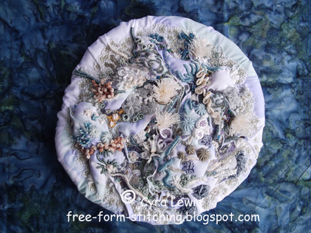 Free Form Stitching: A Rock Pool in a Fish Bowl