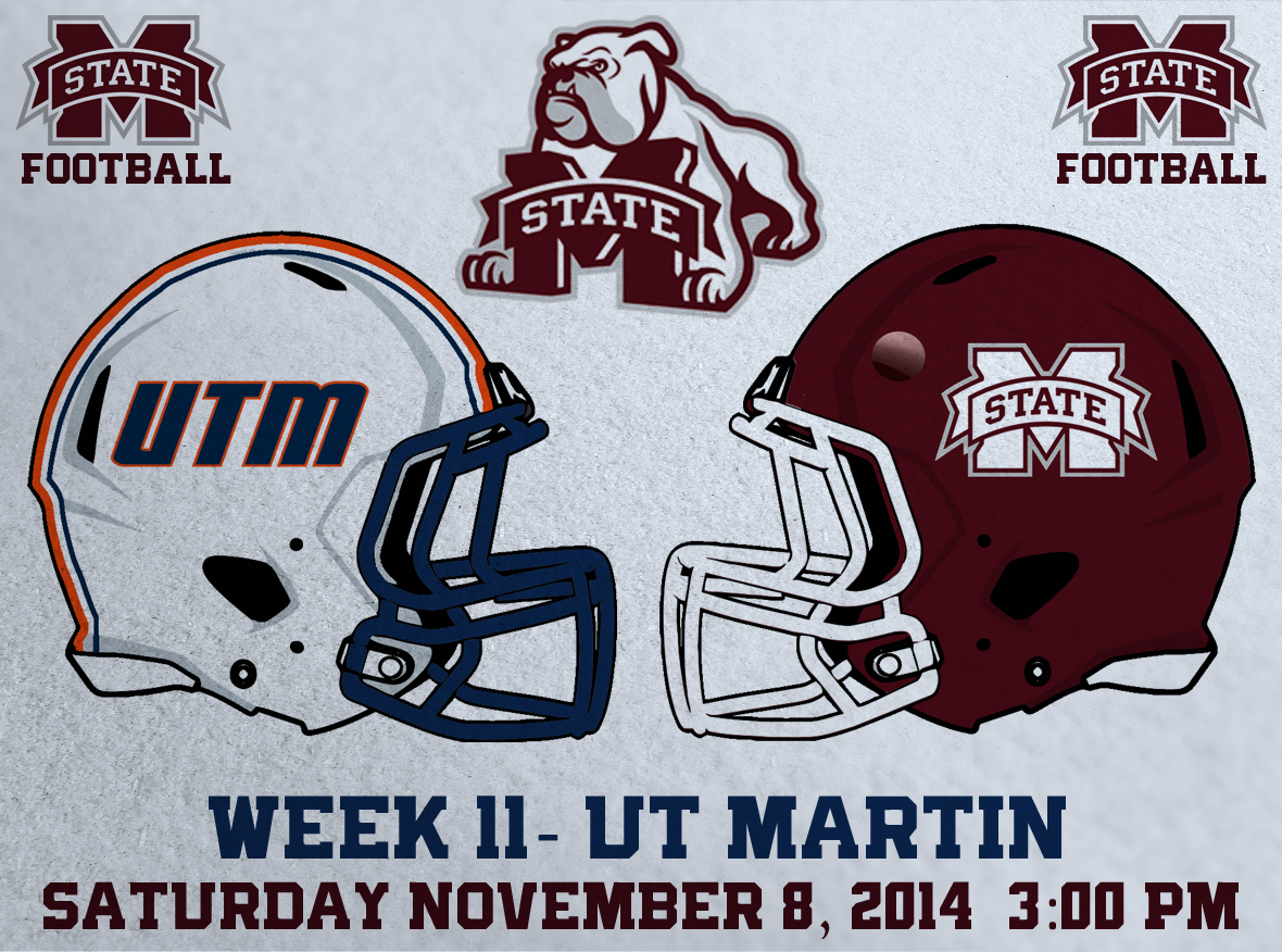 Mississippi St. Football Uniform Tracker: Week 11- UT Martin. 45-16 Win