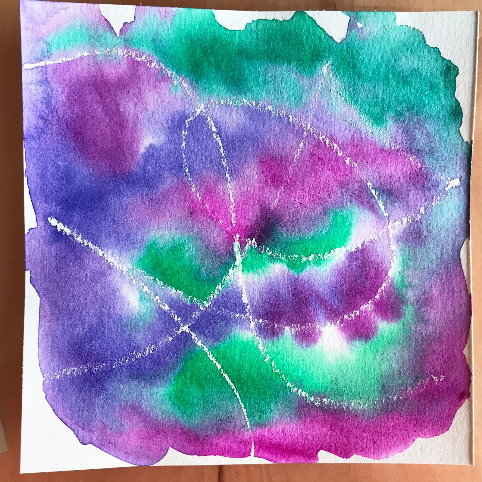 Alice Hendon: Crayon Resist, Art on a Shoe String