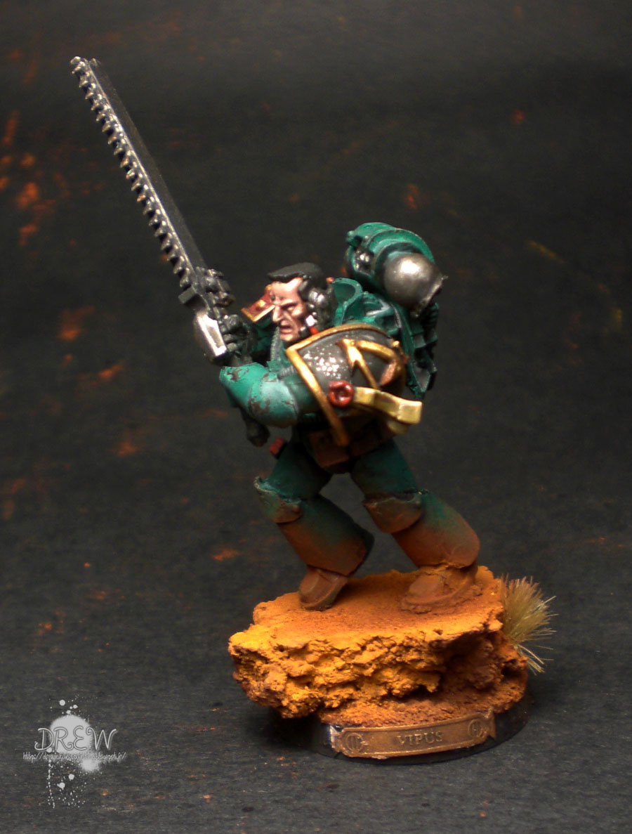 Drew ink and painting: Escouade de veteran Sons Of Horus , Locasta