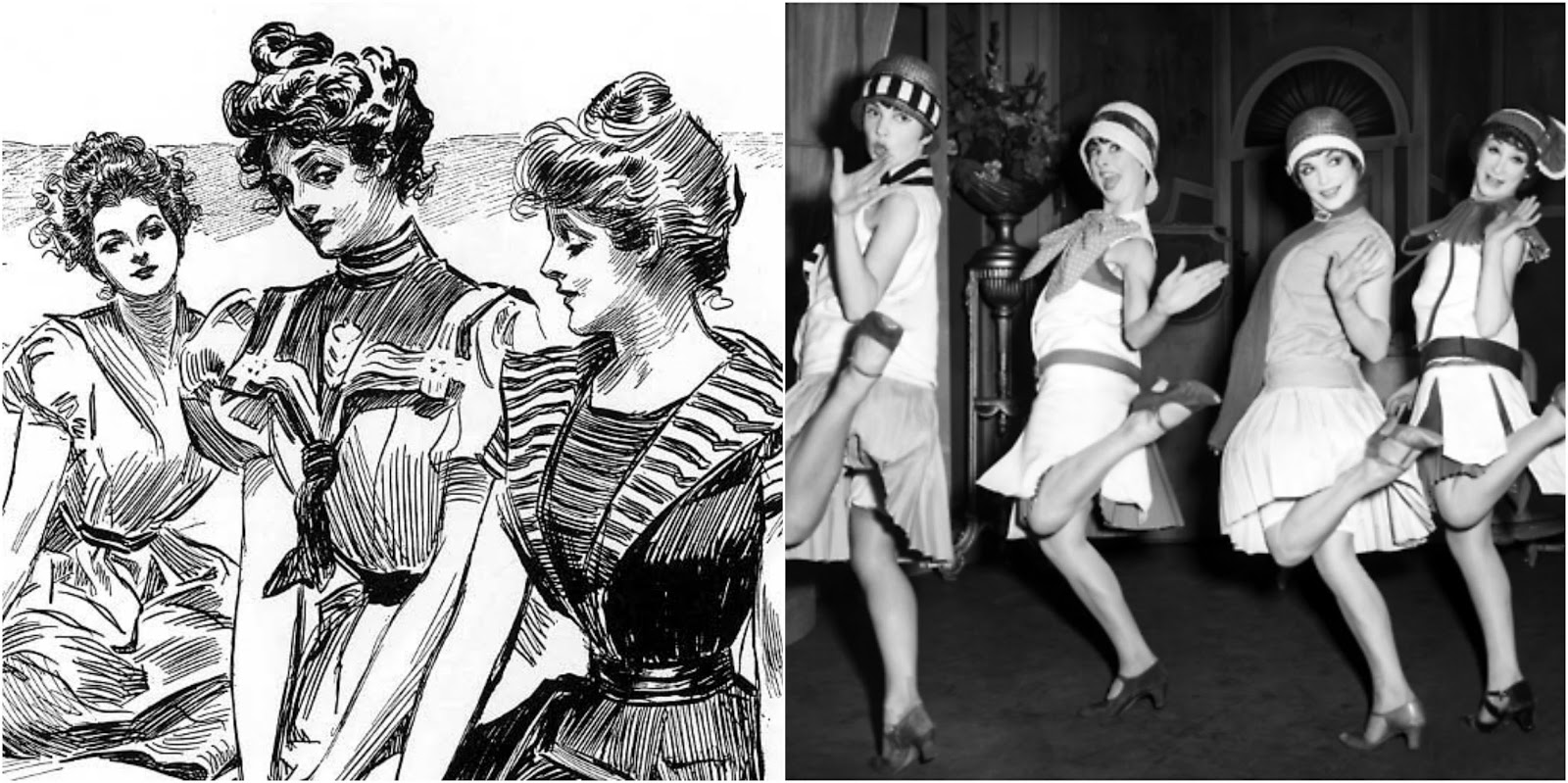 Flappers Drinking Alcohol