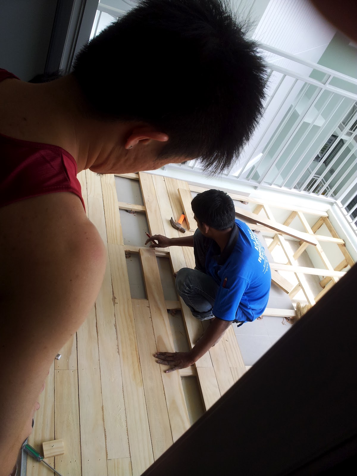 Somewhere Over the Rainbow: Path to a HDB Tai-tai: Balcony Decking