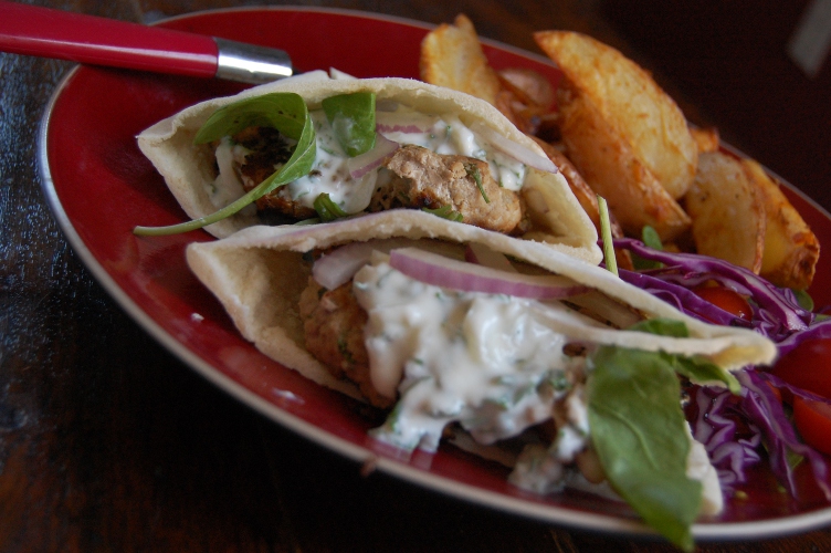 House InsideOut: What I Ate: Turkey Kofta Sandwiches with Roasted Potatoes