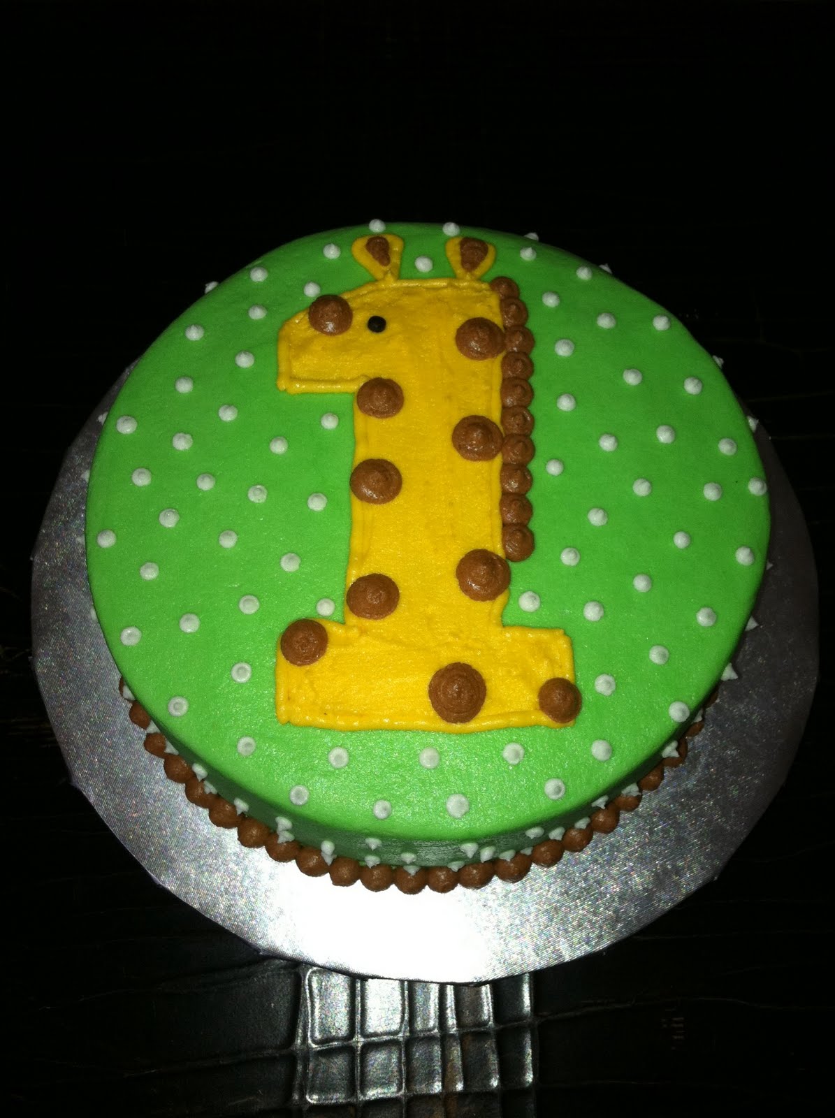 Sweet Melissa's: Giraffe 1st Birthday Cake