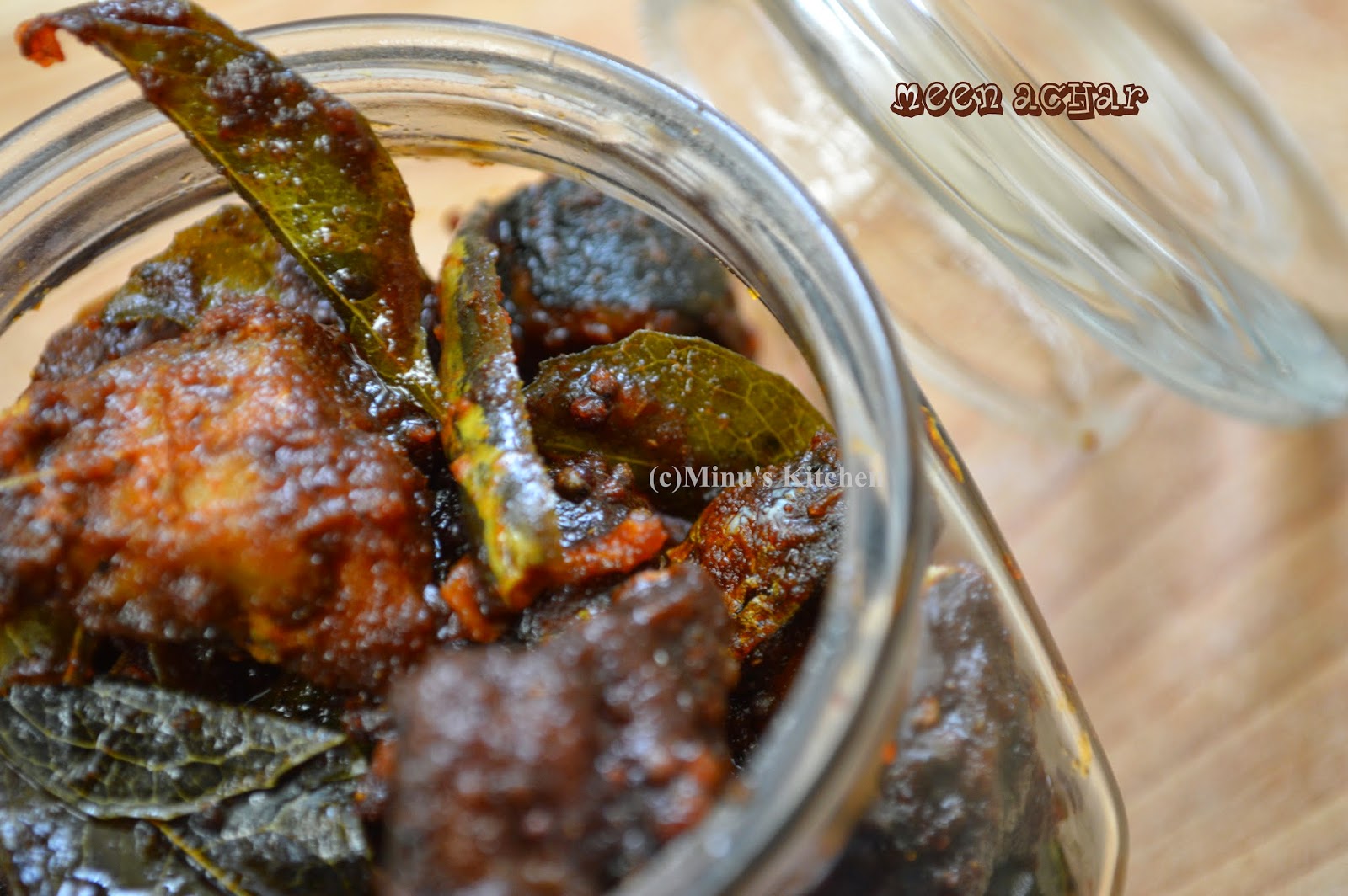 Meen (Mathi) Achar - Kerala Fish Pickle ~ Minu's Kitchen