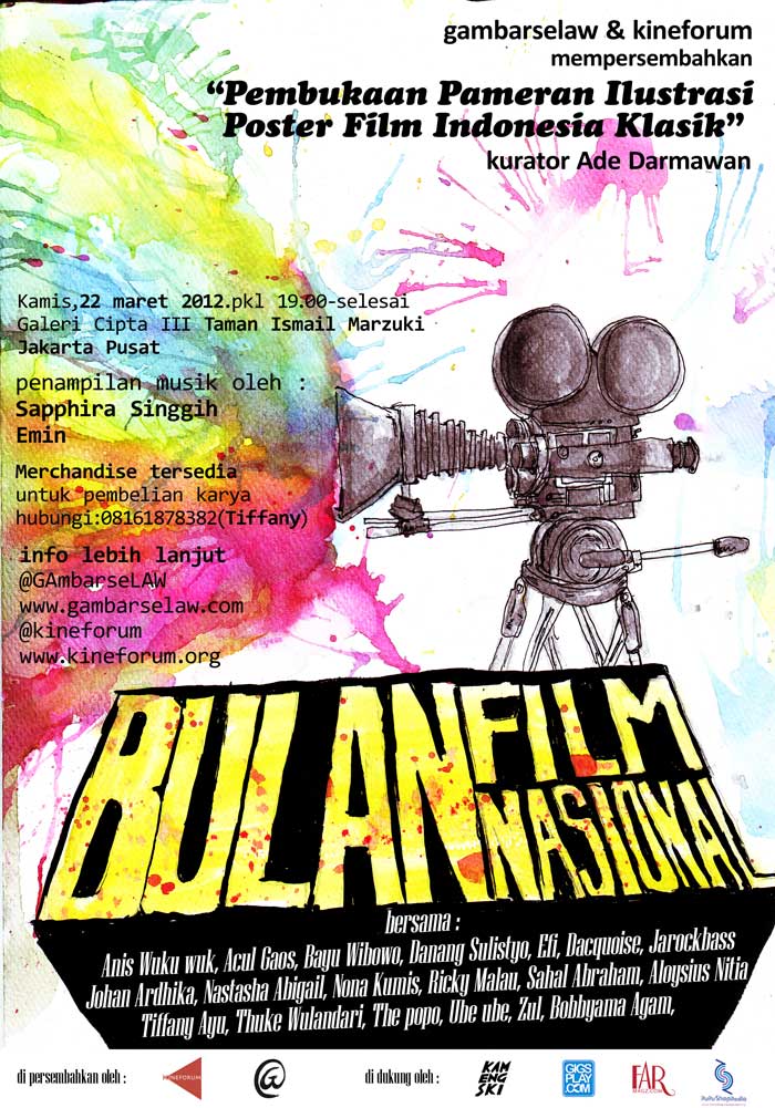 PAMERAN ILUSTRASI POSTER FILM INDONESIA KLASIK ~ M.A.L.U.
