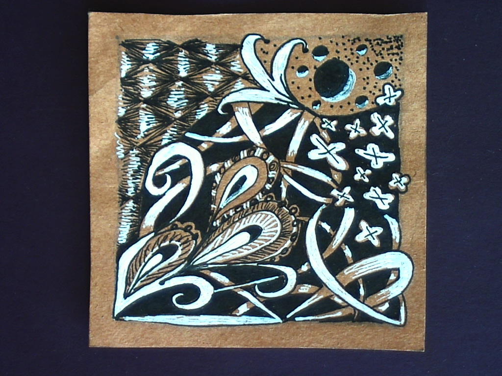 Artopotamus: Grocery Bag Zentangle