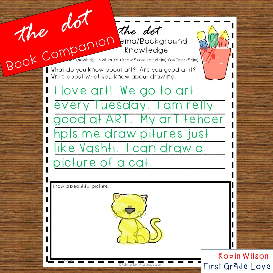 First Grade Love: The Dot by Peter Reynolds Activities