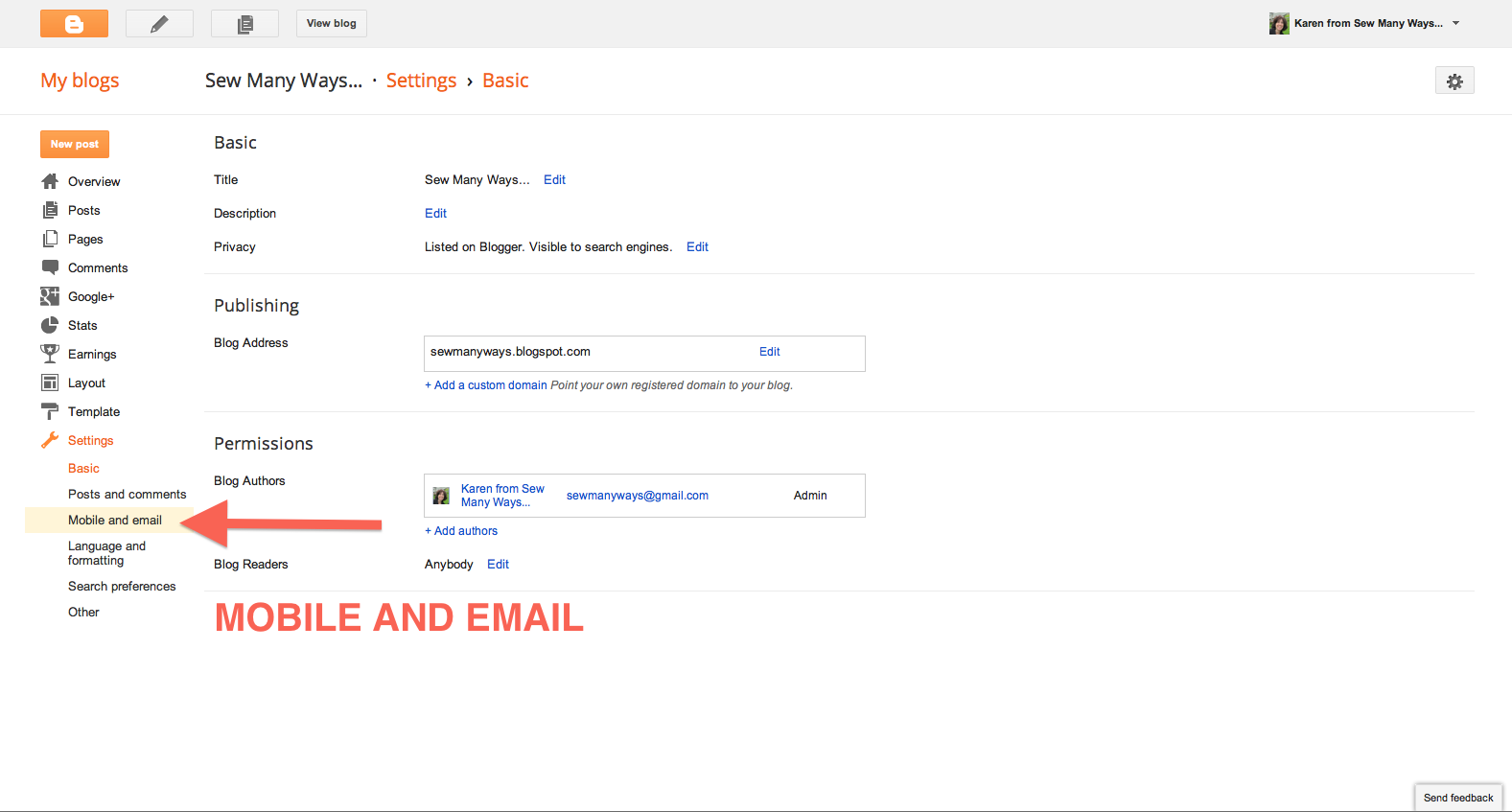 Sew Many Ways...: Responding To Comments...How To Send Comments To Your ...