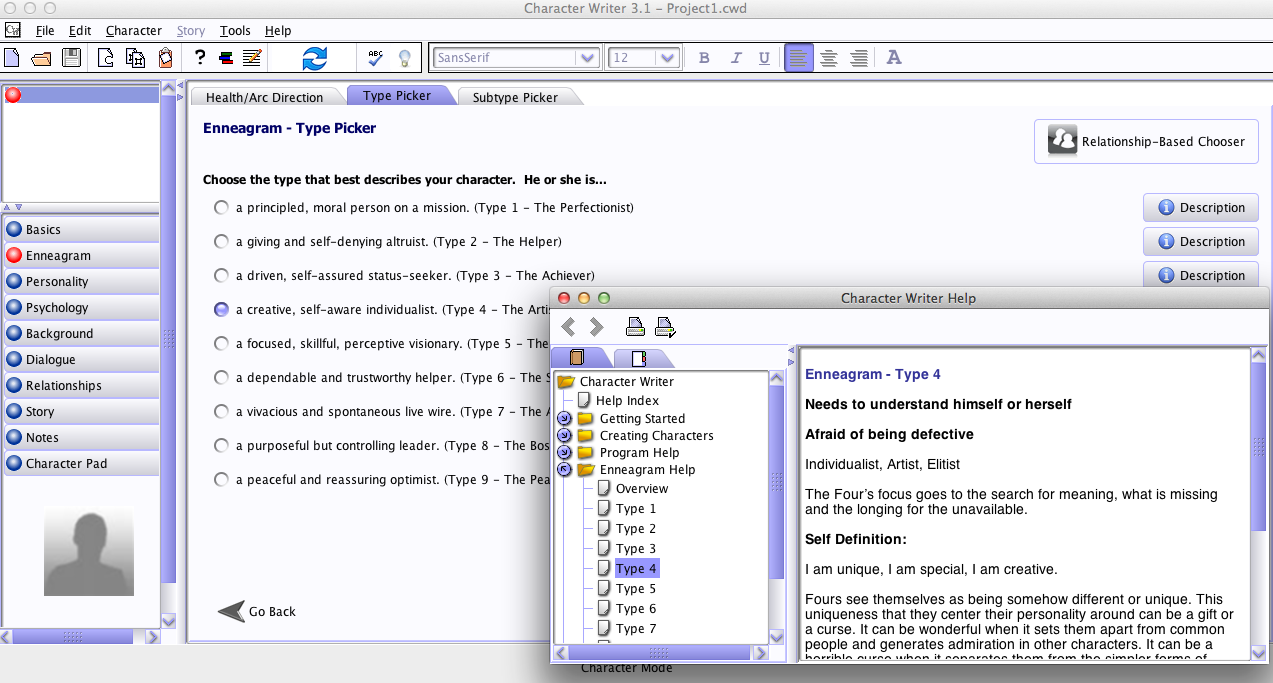 My Double Living: Review: Character Writer 3.1
