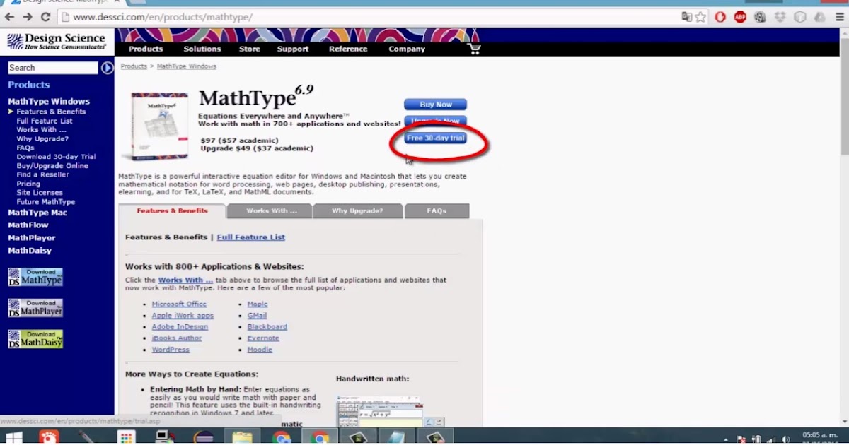 Nacidos para Programar Obligados a Trabajar: Instalación de MathType en Windows Versión completa