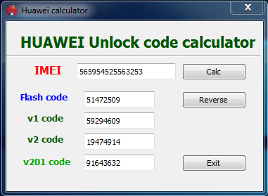 Huawei Code Calculator V201 | Peatix