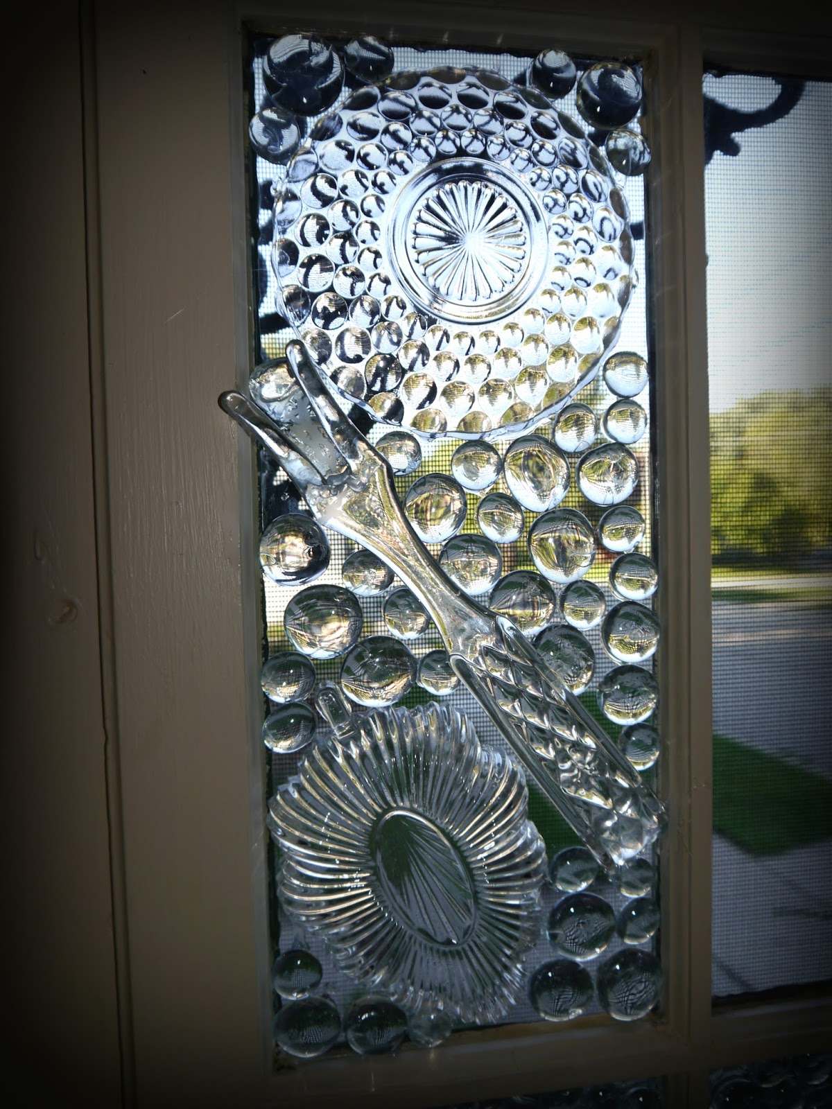 Suzy Homefaker: Recycled Glass Windows {crystal privacy}