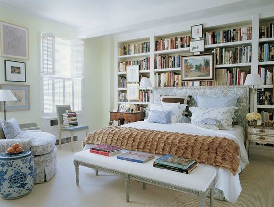 Eye For Design: Bedroom Libraries For Book Lovers
