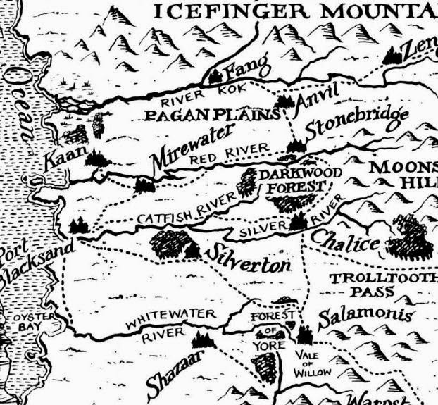 The World of Fighting Fantasy: The geography of the start of Demonstealer