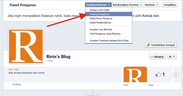 Cara Membuat Username Halaman / Fans Page Facebook