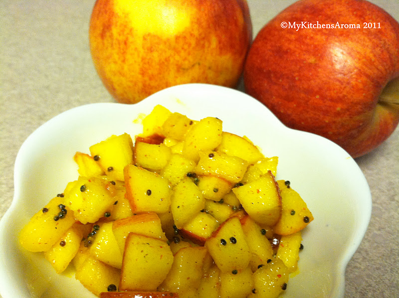 The Sizzling Pan: "Everyday Cooking"- Quick and Easy-- Apple Pickle