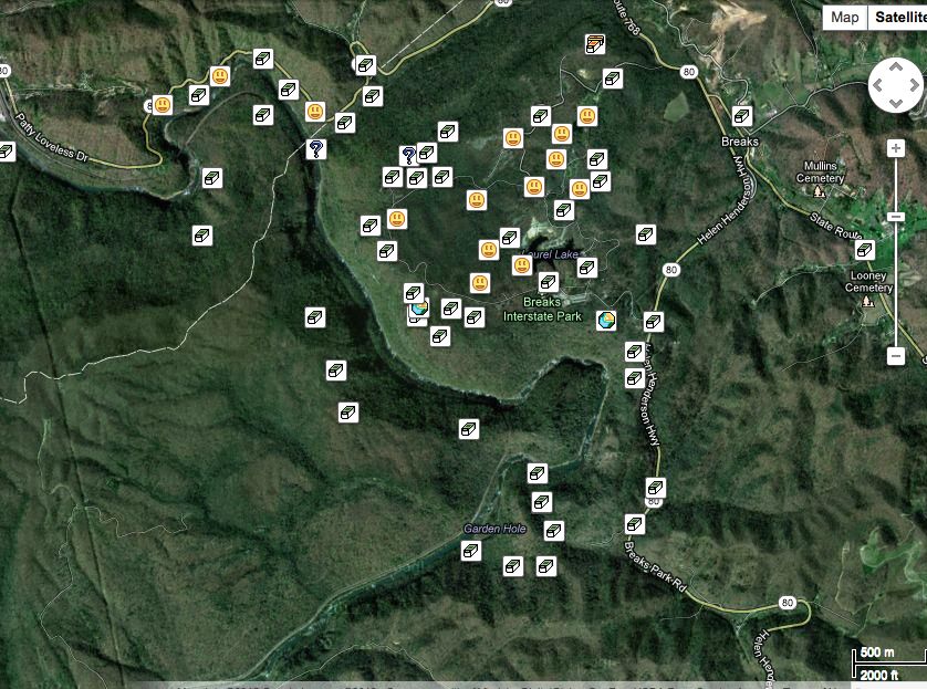 Chapel Hill Snippets: Breaks Interstate Park---part of a geocaching ...