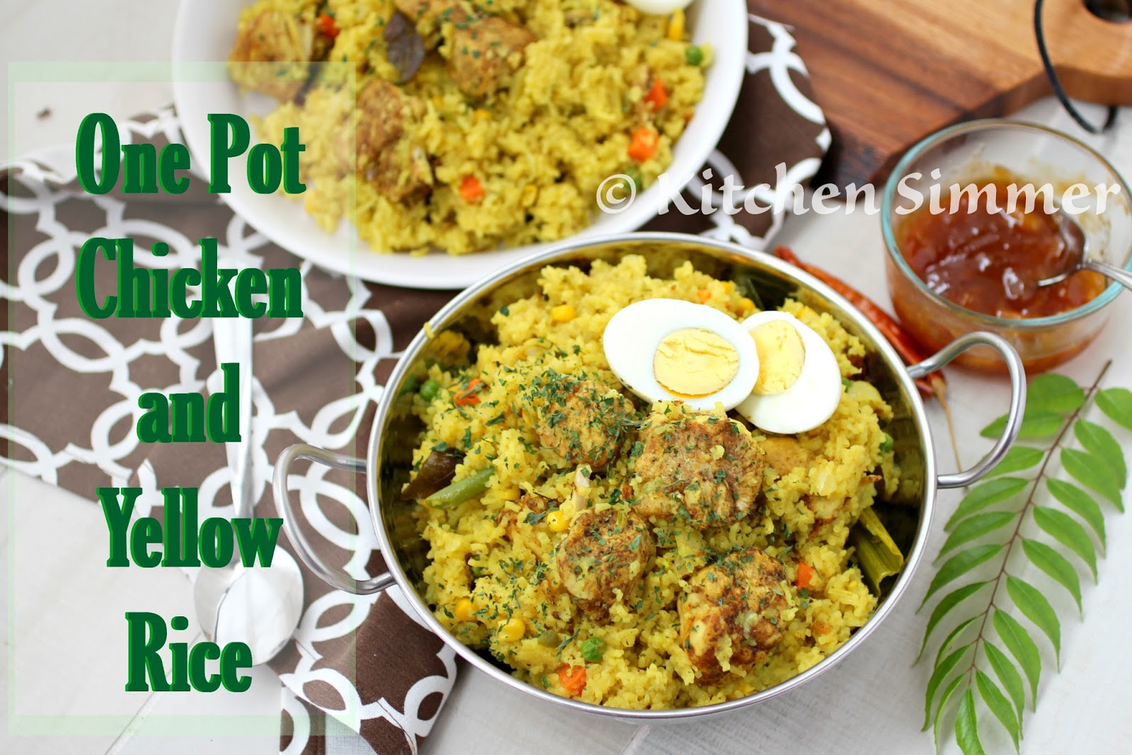 Kitchen Simmer: Chicken and Yellow Rice One Pot Dish