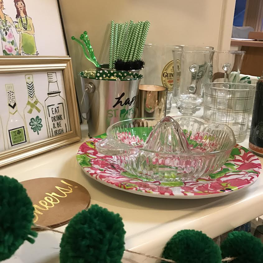 St. Patrick's Day Bar Cart - Curly Sue: an Amanda Condra Designs Blog