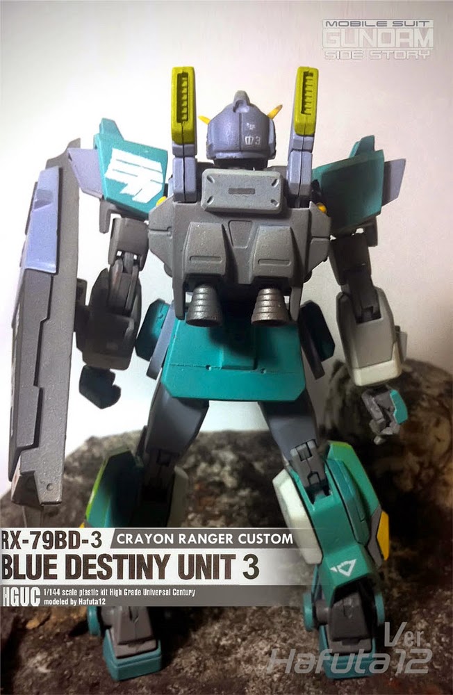 Custom Build: HGUC 1/144 Blue Destiny Unit 3 "CRAYON RANGER CUSTOM"