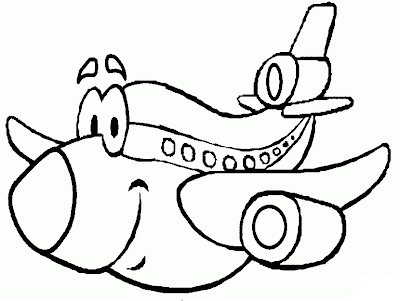 PLANSE de colorat cu AVIOANE pentru copiii de gradinita :: Fise de ...