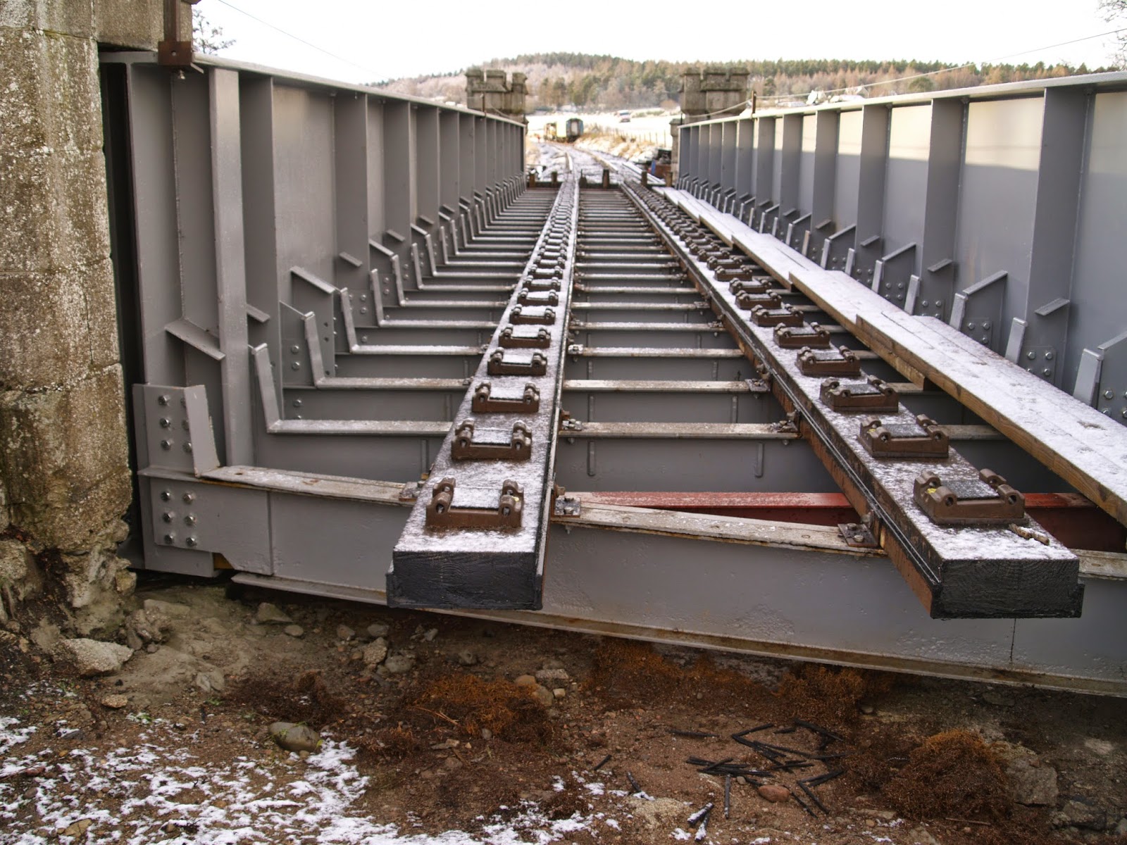On Track at the Strathspey Railway: Bridge Work - 7th December 2014