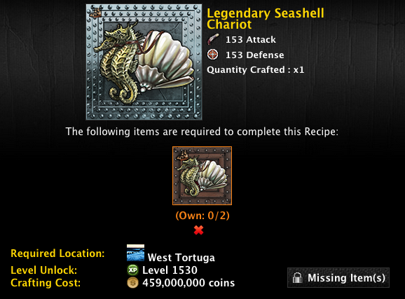 Pirate Clan Blacksmith Recipes: Ships