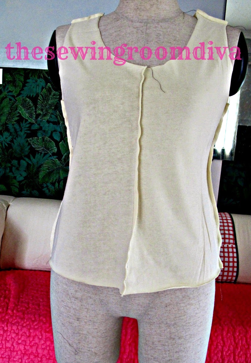 The Sewing Empire: here is the real thing - cutting my camisole pattern ...