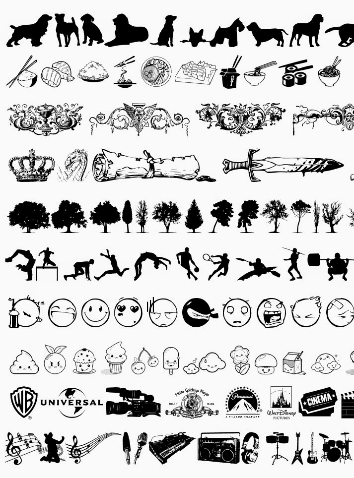 Infografía: aprender con la imagen: Más sobre tipografías... Dingbats