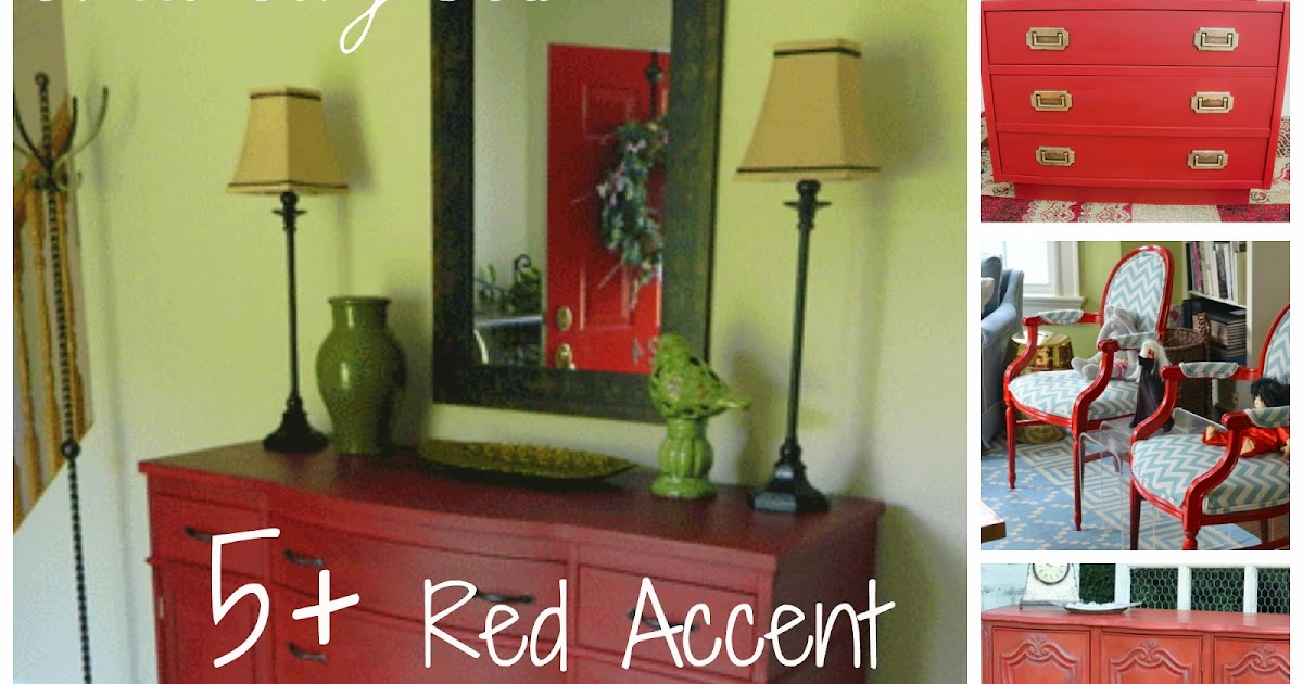 Evey's Creations: 5+ DIY Red Accent Furniture Pieces