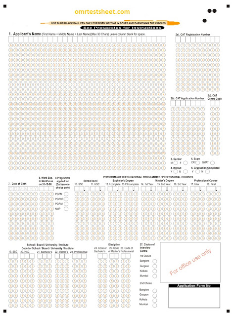 OMR TEST SHEET: How to scan OMR sheet