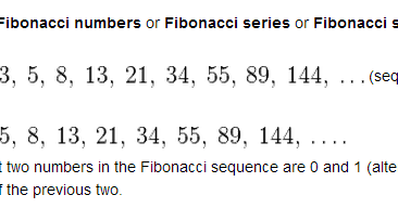 lamida.net: Fibonacci Sequence With and Without Recursion
