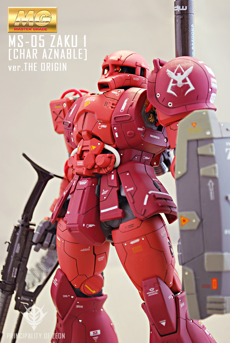 Custom Build: "MG" 1/100 Char's Zaku I [Gundam The Origin ver.]