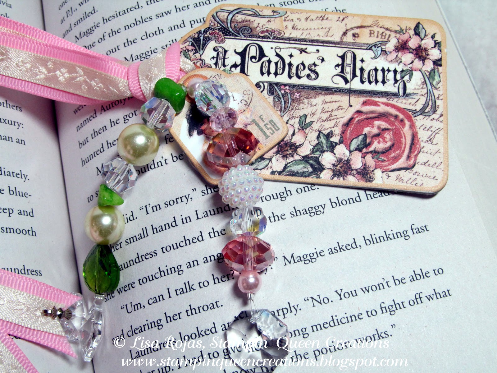 KellyCraft Blog: A Ladies Diary Bookmark with KellyCraft
