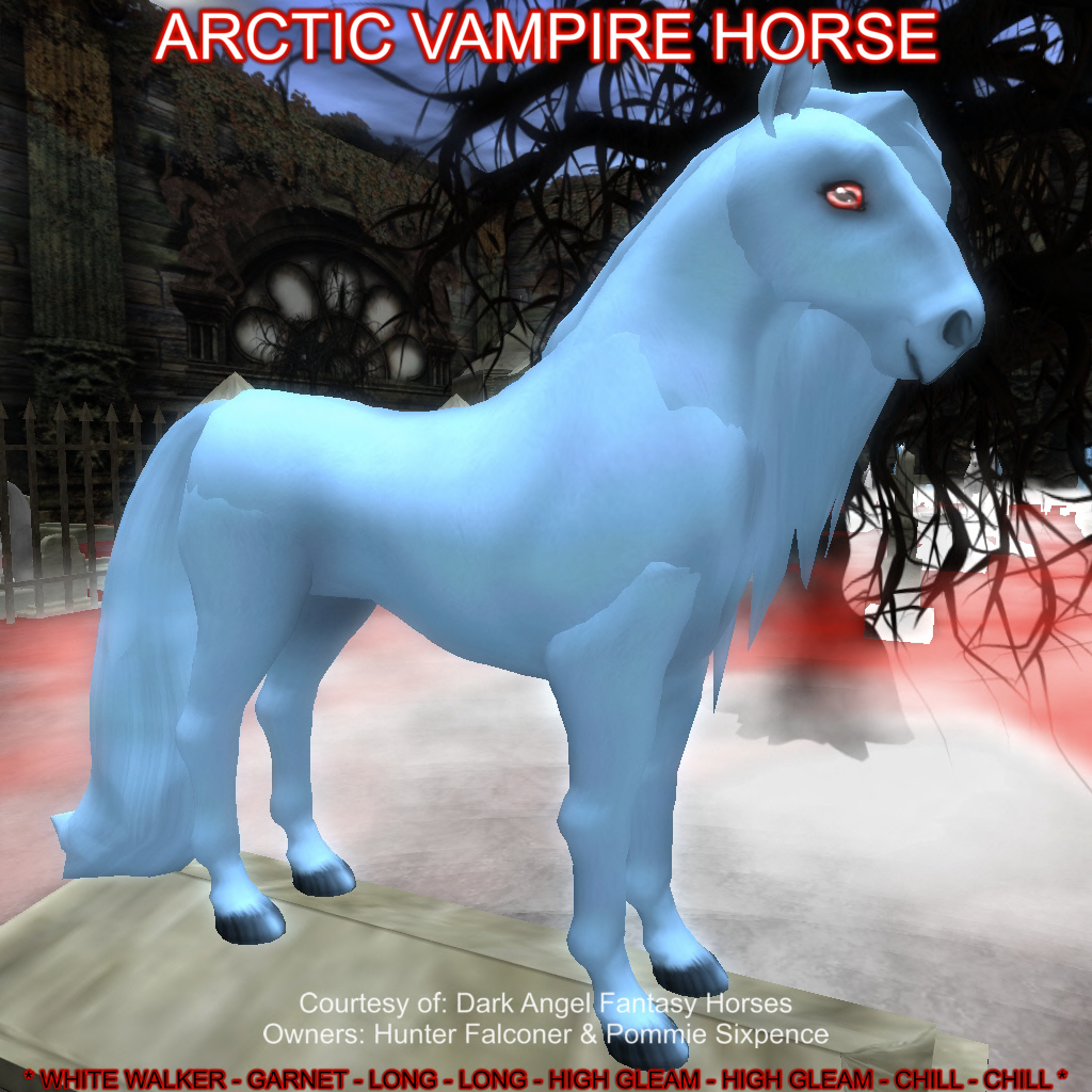 Dark Angel and Heavenly Angel Fantasy Horses