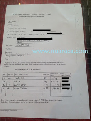 Pengalaman pertama membida emas lelong di Ar-Rahnu Bank Rakyat ...